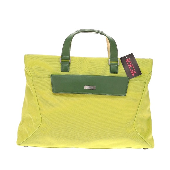 Tumi | Bags | Tumi Ballistic Nylonleather Portf Briefcase Bag New ...